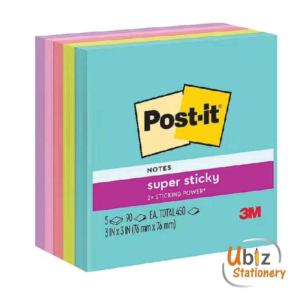 3M Post-it Super Sticky Notes 3 in x 3 in (5pads/pack) - New | Shopee ...