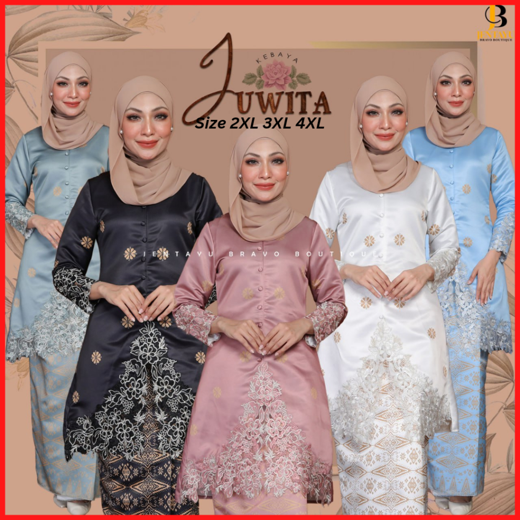 Baju Kebarung Moden Raya 2023 Tunang Plus Size JUWITA TANJUNG Kebaya ...