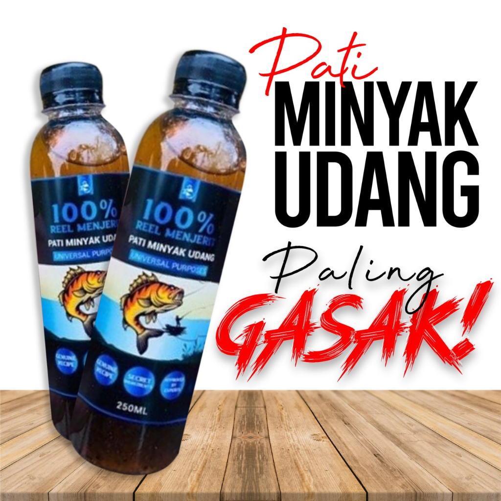 Pati Minyak Udang Produk 100% REEL MENJERIT (250ml) | Shopee Malaysia