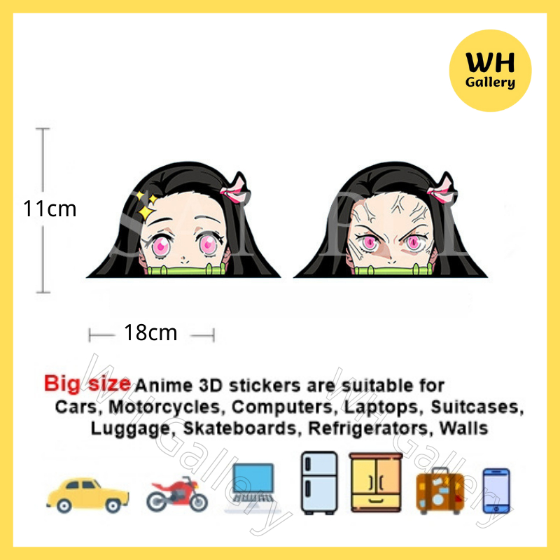 Anime 3D Sticker Demon Slayer Nezuko Nezuko Dragon Ball Spy X Family ...