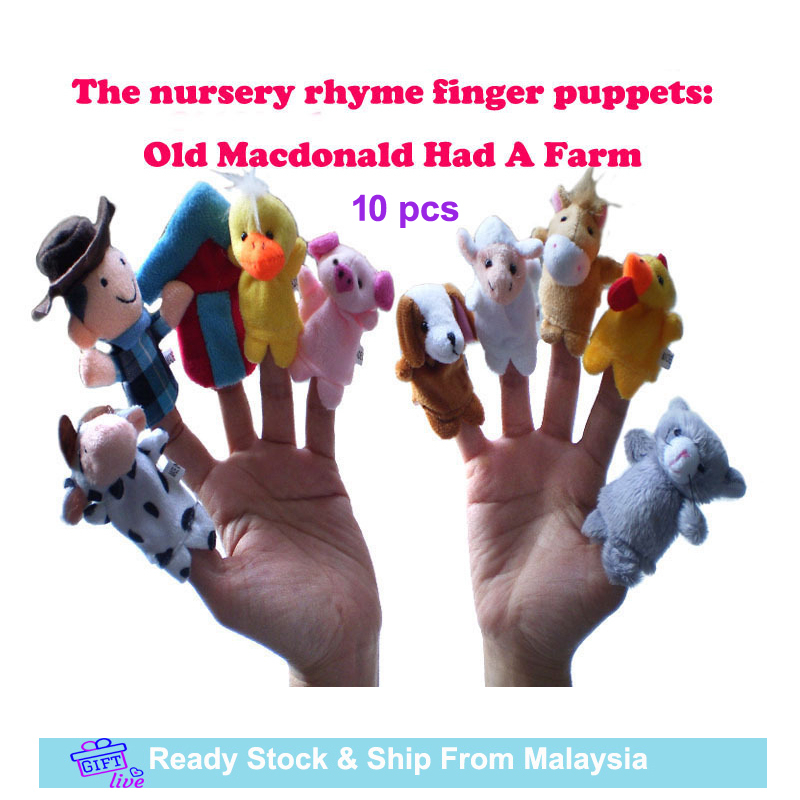 Story Finger Puppet Set Fairy Tale Finger Toys Plush Soft Puppet Little ...