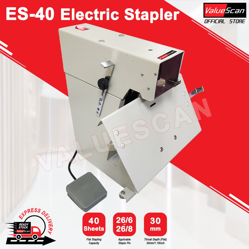 Valuescan ES-40 heavy duty desktop electric stapler machine | Shopee ...