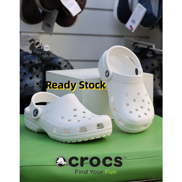 【Size M4-M11】Crocs classic casual muller shoes women's flat sandals ...