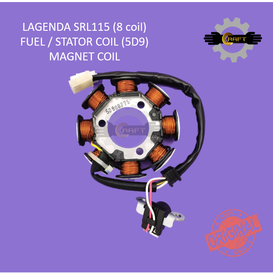 Yamaha SRL115 Magnet Coil (8 coil) 5D9-H1410-00 Fuel Coil / Magnet Coil ...