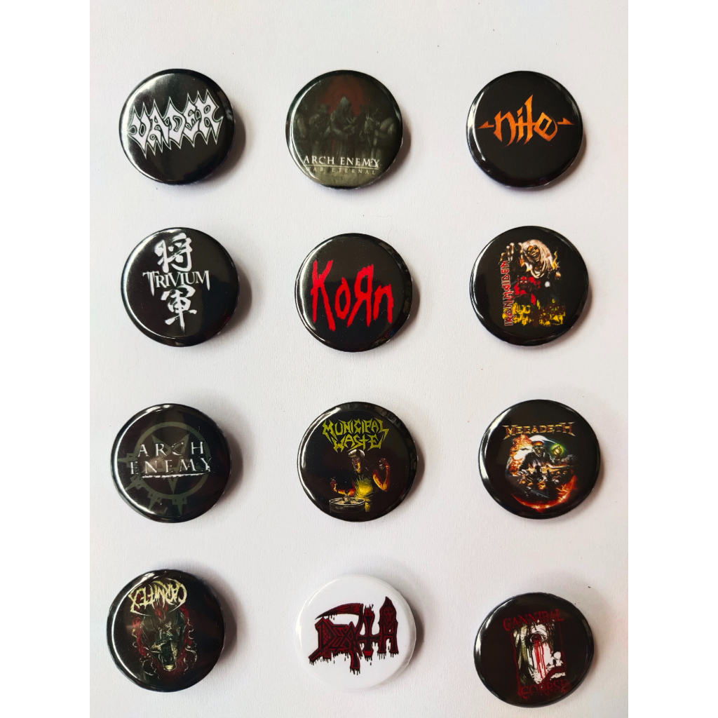 Button Badge Pin Metal / Rock (25mm/1inch) | Shopee Malaysia