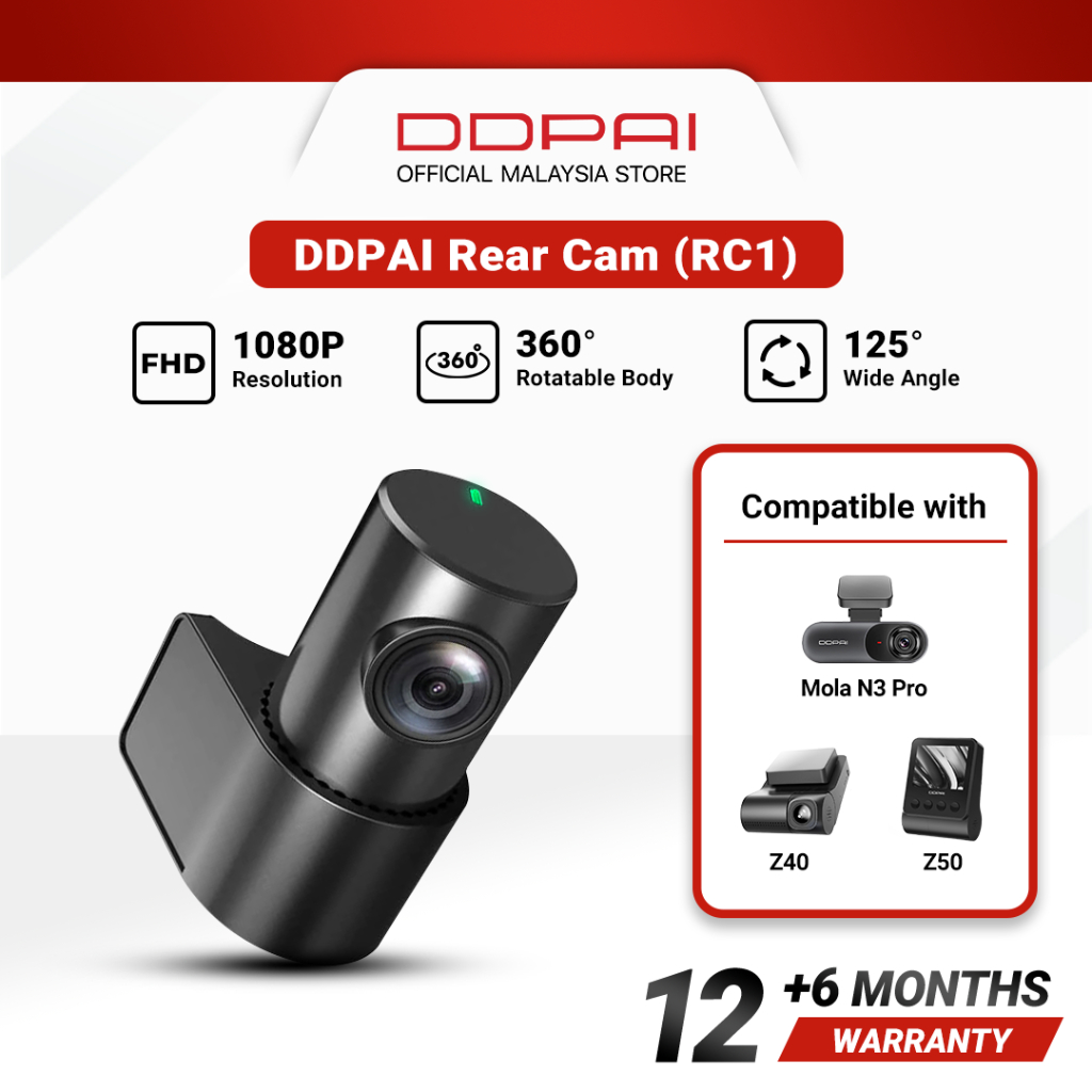 DDPAI RC1 Rear Camera FHD for Dual Channel Dash Cam | Shopee Malaysia