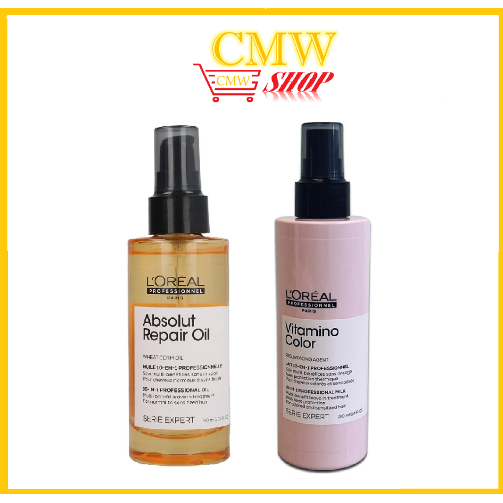 L'oreal Serie Expert 10 in 1 Vitamino Color Leave In Treatment 190ml / 10 IN 1 Absolut Repair ...