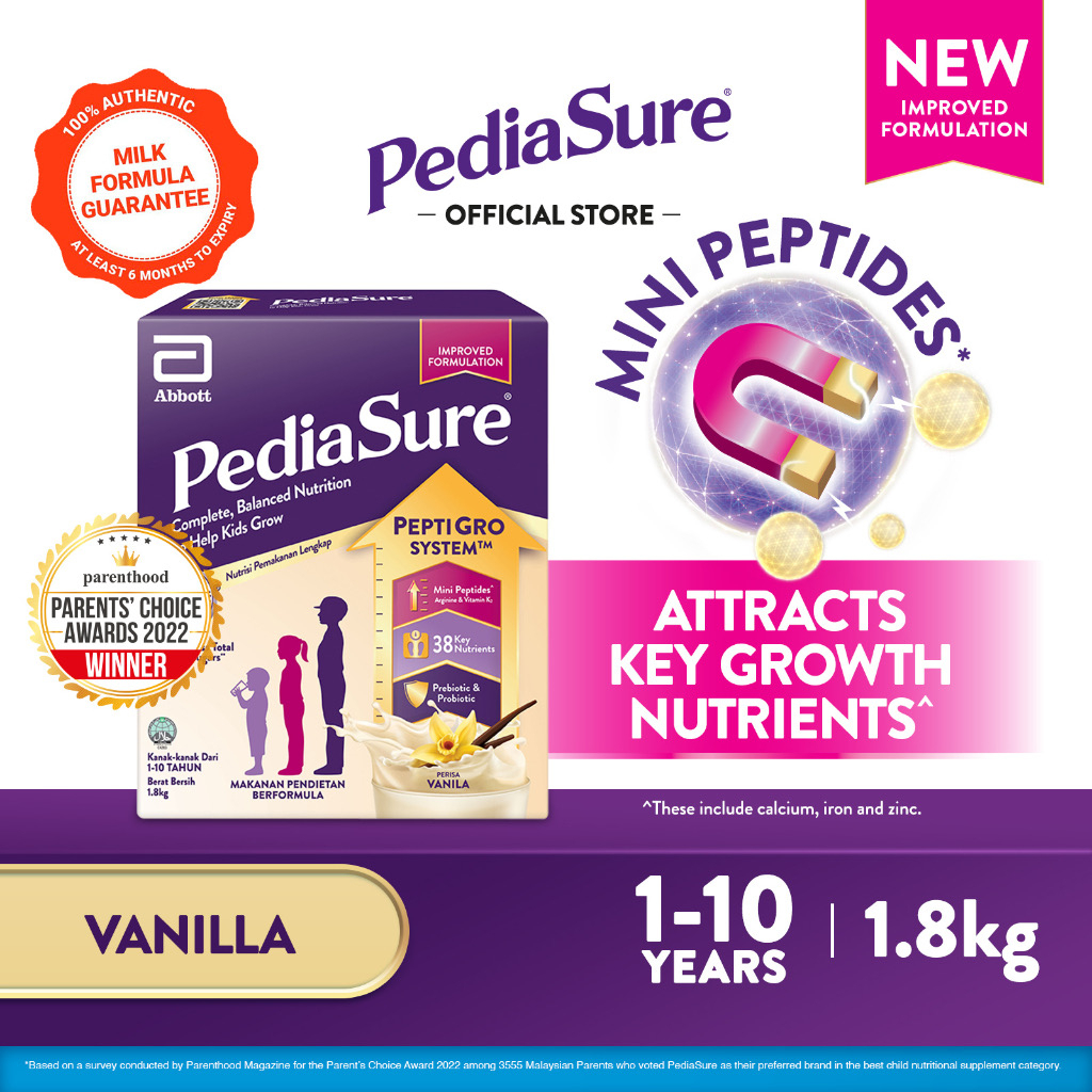 Pediasure Milk Formula 1-10Year (1.8kg) | Shopee Malaysia