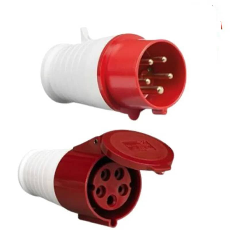 CEE 380-415V 32A 4Pin Industrial Site Plug And Sockets Male/Female ...
