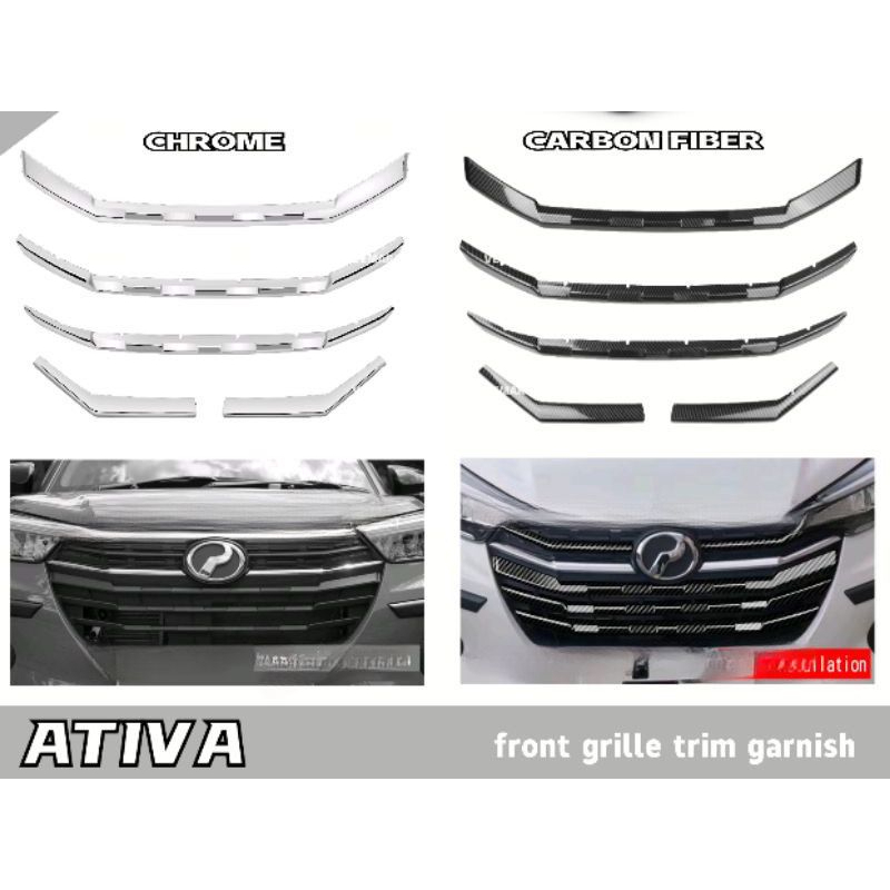 ATIVA FRONT GRILL TRIM GARNSIH | Shopee Malaysia