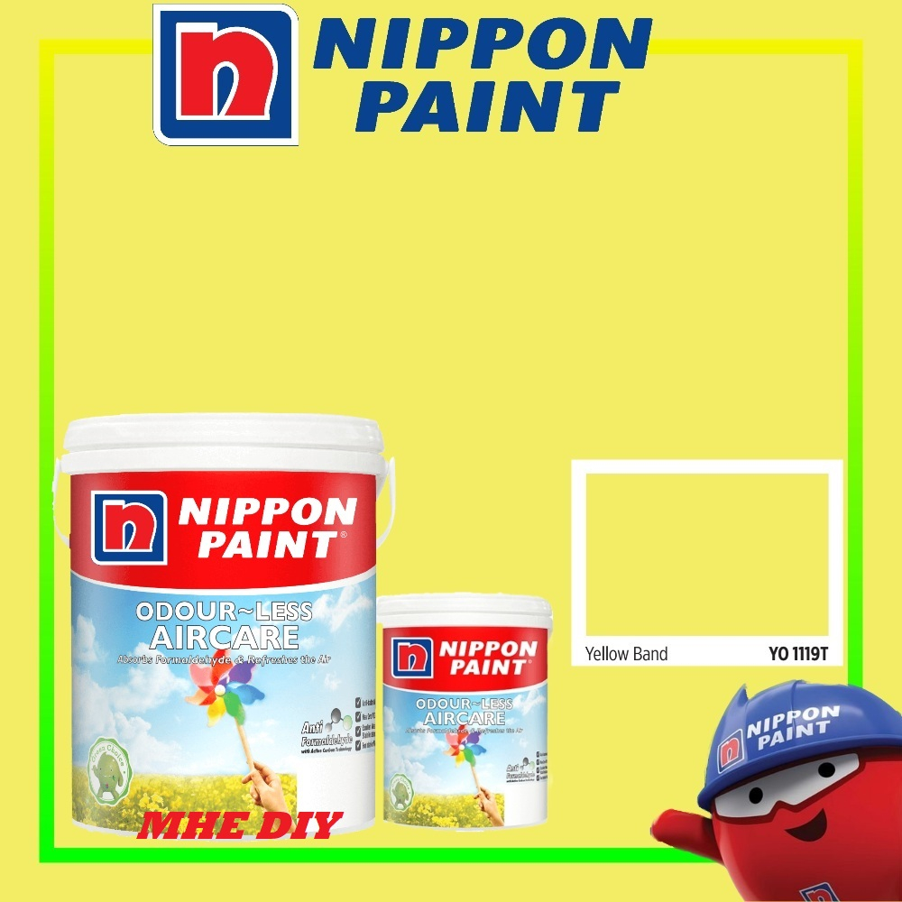 NIPPON PAINT 1L YO 1119 T YELLOW BAND Interior Smooth Sheen / Matt ...