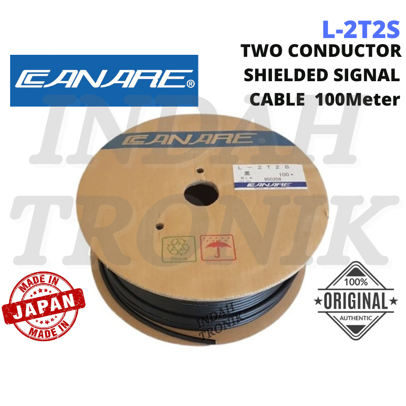 [1 Roll = 100 meter] CANARE L-2T2S Two-Conductor Shielded Cables ...