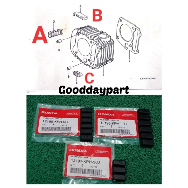 HONDA ORIGINAL 100% *MADE IN THAILAND* (1SET-3pc) WAVE125 W125 W125S ...