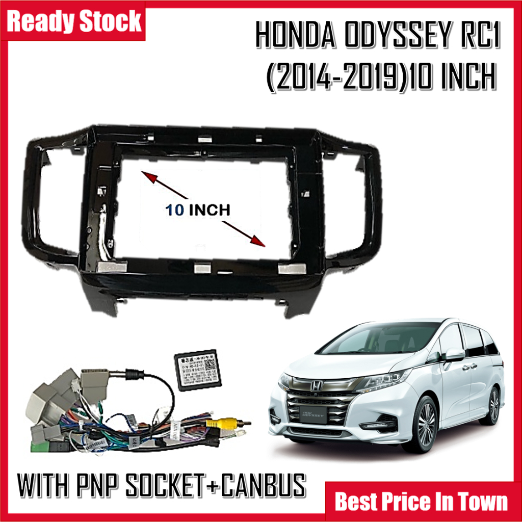 Android Player Casing 10'' Honda Odyssey 2004-2019 UV Black (WIth PNP ...