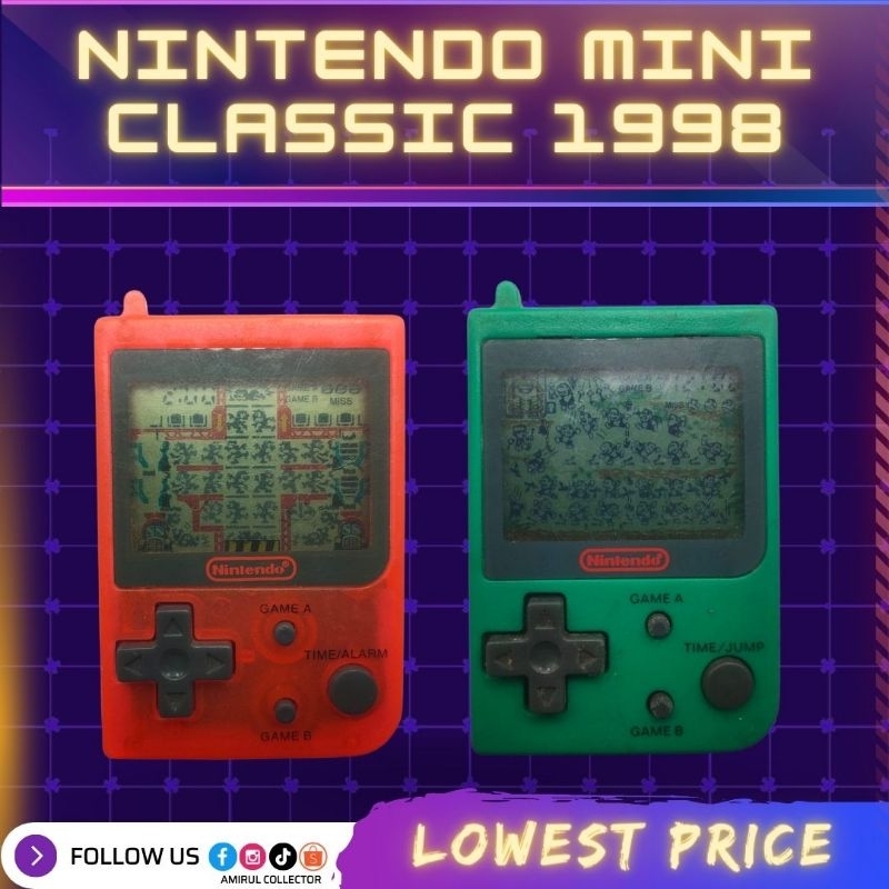 RARE Vintage Nintendo Mini Classic 1998 | Shopee Malaysia