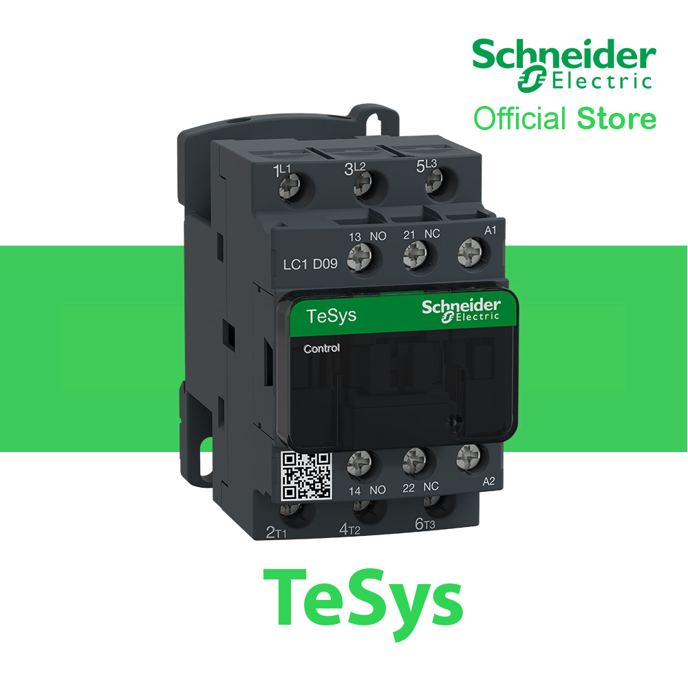 Schneider Electric Tesys D Contactor - 3P(3 No) - Ac-3 - = 440 V 9 A Ac ...