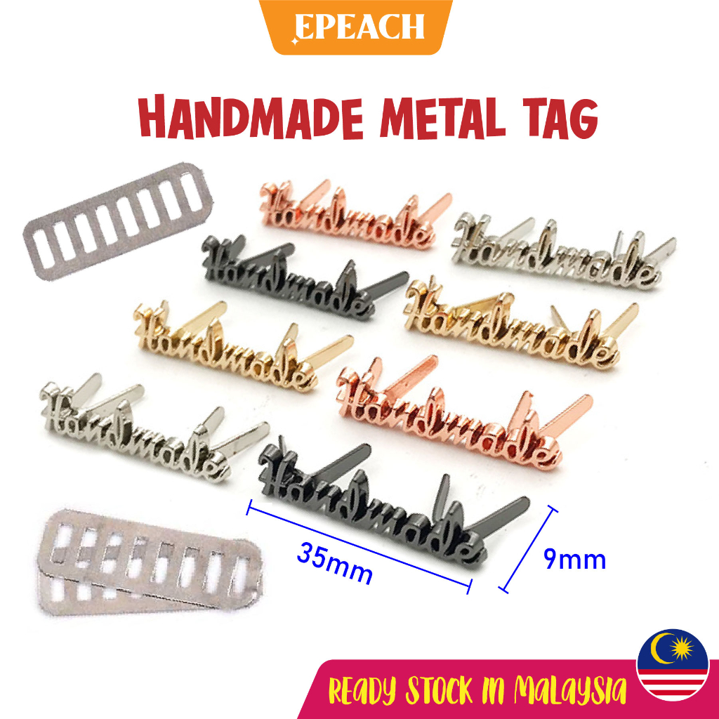 epeach Handmade Metal Label Tag | DIY Bag Accessories | Handbag Metal ...