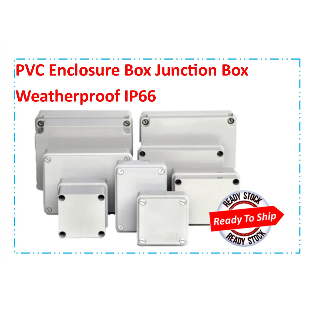PVC WEATHERPROOF ENCLOSURE BOX / JUNCTION BOX IP66 | Shopee Malaysia