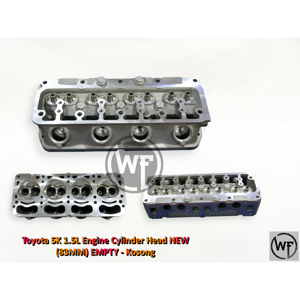 Toyota 5K 1.5L Engine Cylinder Head NEW (83MM) EMPTY - Kosong | Shopee ...