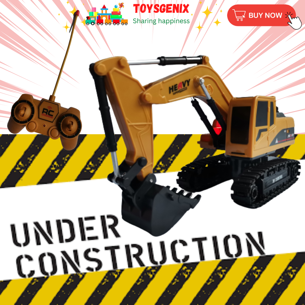ToysgeniX Gift For Kids Toys RC Excavator Remote Control Toys Excavator ...
