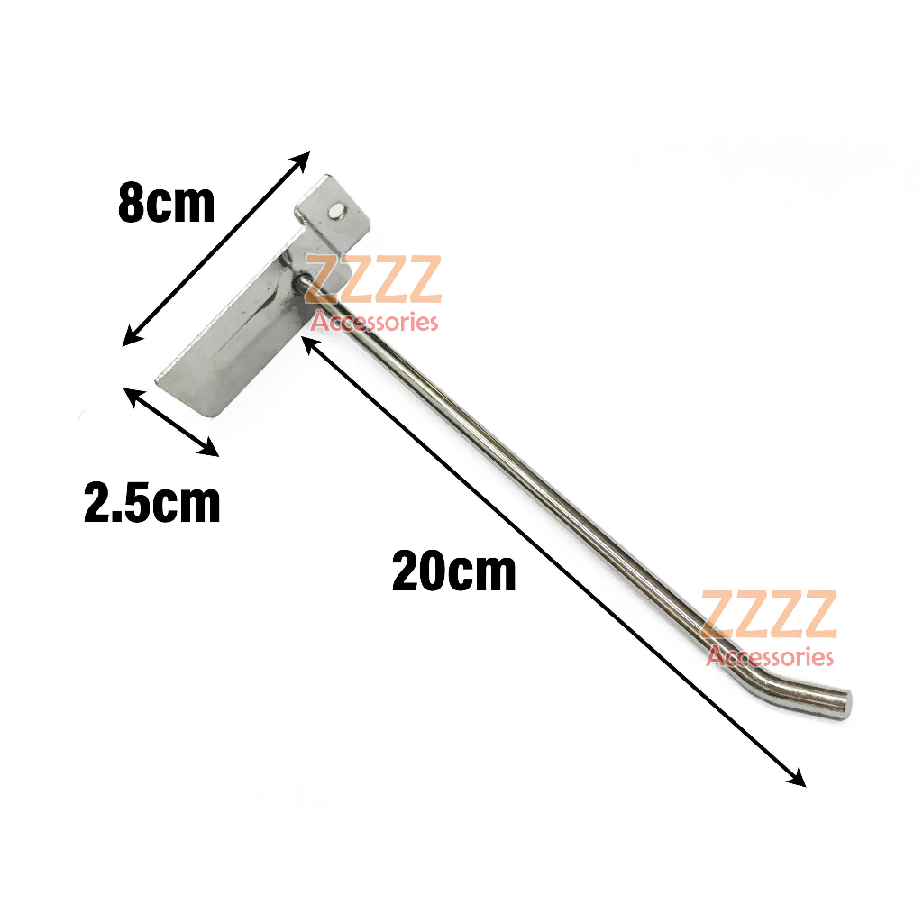 Besi Gantung Hook Metal Hanger Display Straight Heavy Duty Iron Hangers ...