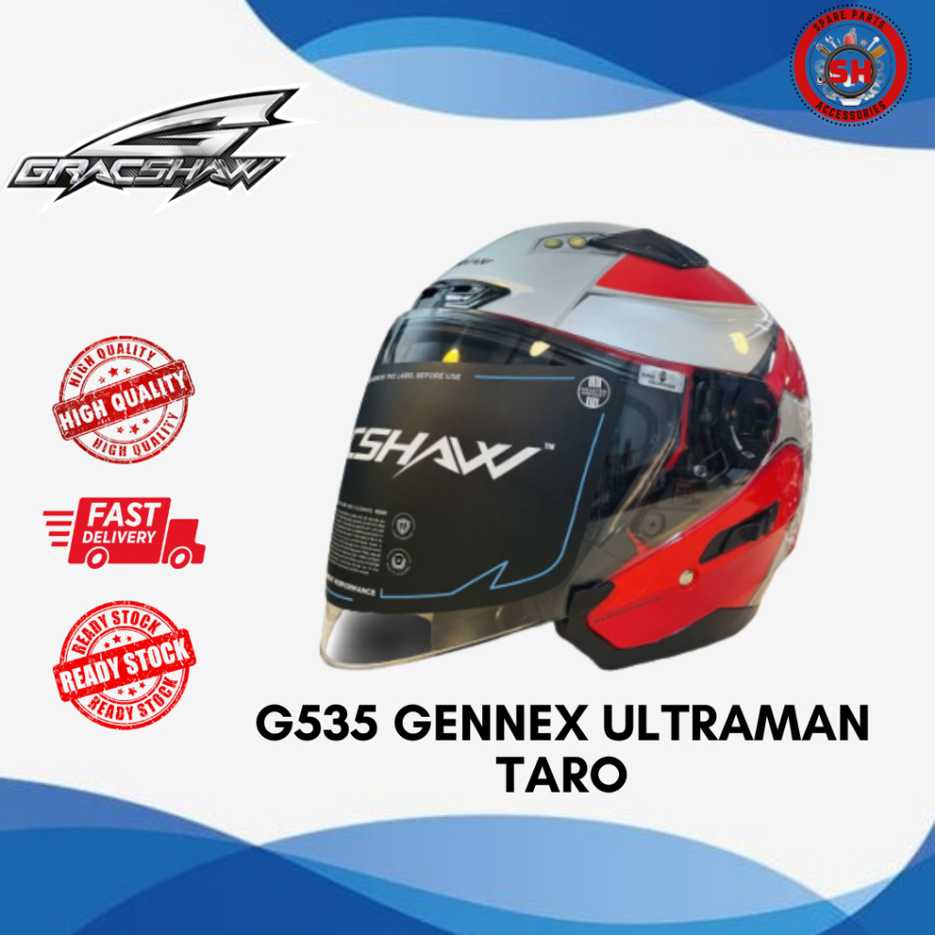 (LIMITED EDITION) Helmet Gracshaw Ultraman Taro Gennex G535 Helmet ...