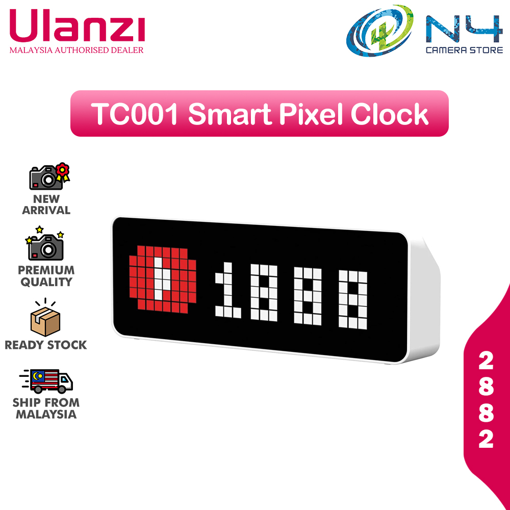 ULANZI Smart Pixel Clock TC001 Digital Clock with LED Full-Color Large Screen | Shopee Malaysia