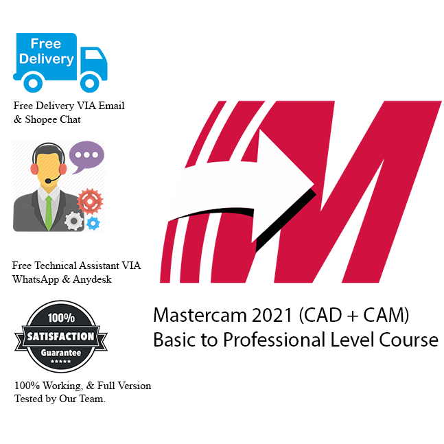 Mastercam 2021 (CAD + CAM) Basic to Professional Level Course | Shopee Malaysia