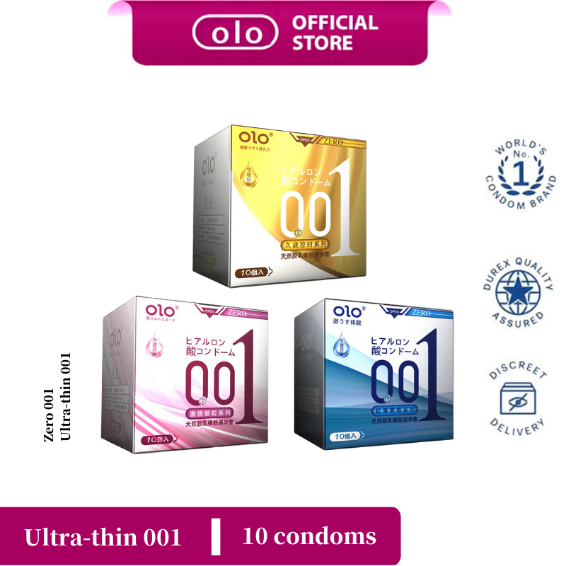 【Official】OLO Zero Ultra-thin 001 Series Condom Kondom Feeling Ultra Thin Delay Condom Like No ...