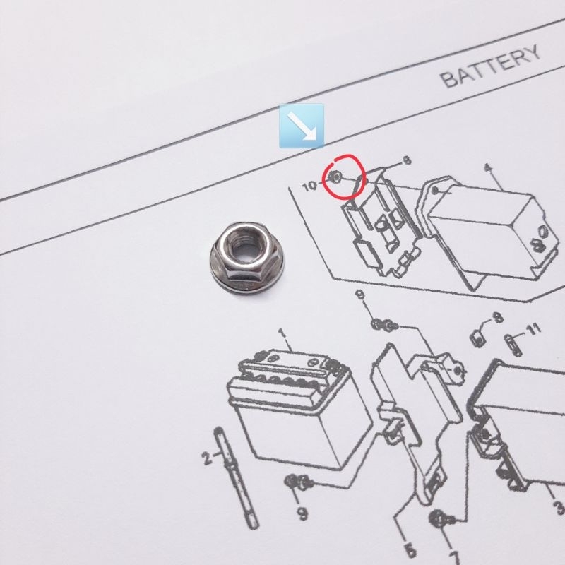 Honda EX5 - Nut Kotak Bateri / Battery Case | Shopee Malaysia