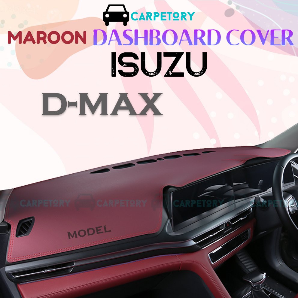 Isuzu D-Max Maroon Dashboard Cover Leather Dashmat | Shopee Malaysia