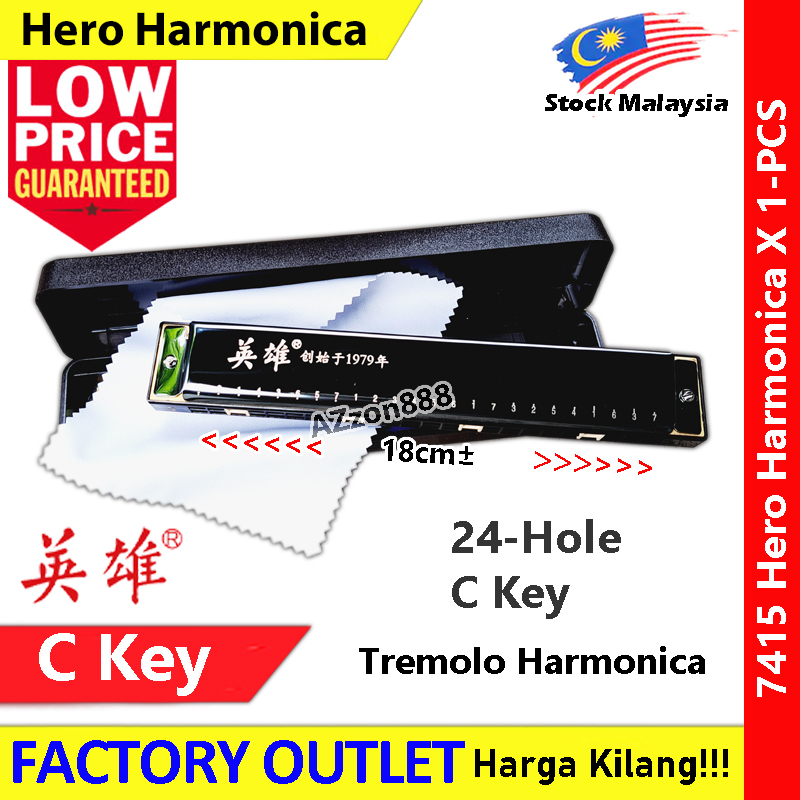 Hero Harmonica Diatonic Blues Harmonica Mouth Organ 原装英雄牌口琴 #Hero #Harmonica #7415 #英雄 #口琴 ...