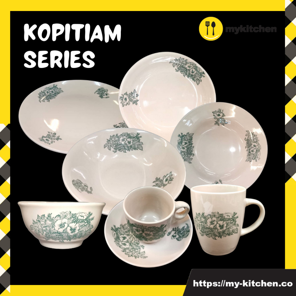 [MY KITCHEN] Asoga Kopitiam Big Cup Coffee Cup with Saucer Tea Cup Thin ...