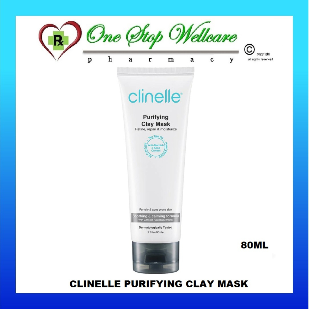 CLINELLE PURIFYING CLAY MASK 80ML (EXP:10/2025) | Shopee Malaysia