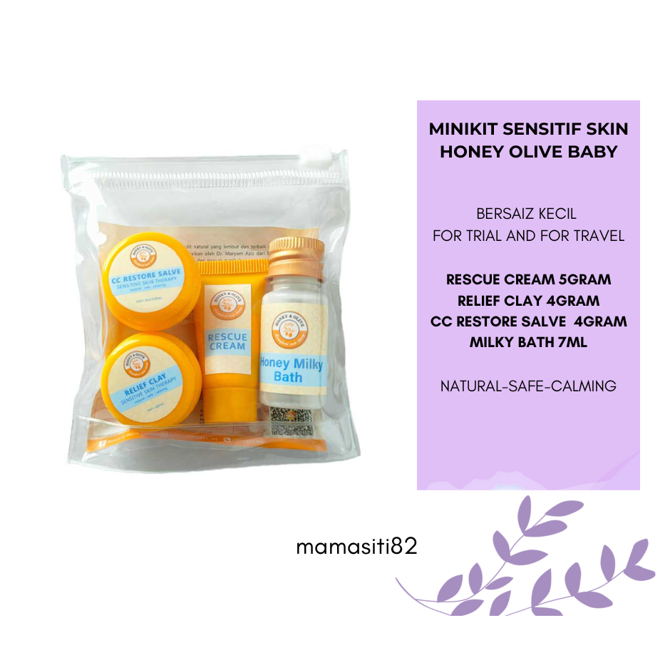 minikit set sensitive SST honey olive baby trial pakej percubaan ...