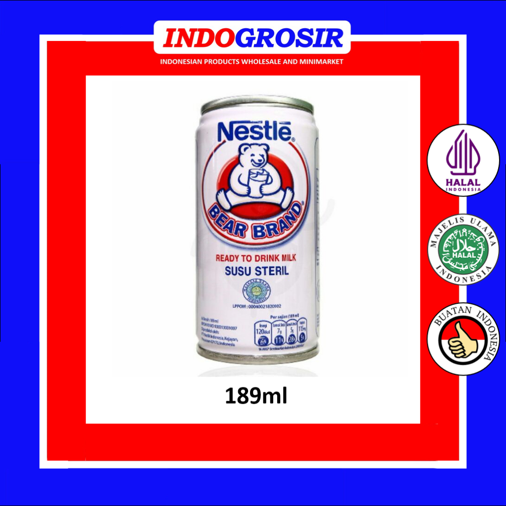 Nestle Susu Beruang / Bear Brand Milk Original 189ml - Product Import dari Indonesia! | Shopee ...