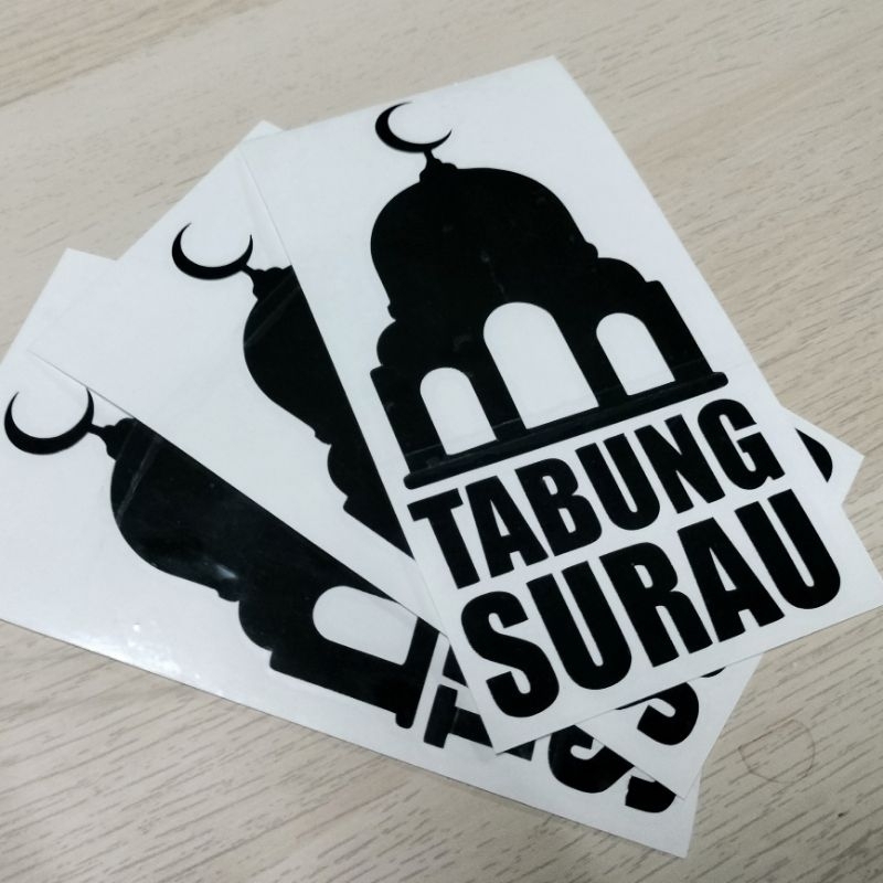 CUTTING STICKER TABUNG SURAU STIKER PELEKAT | Shopee Malaysia