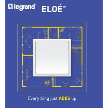 LEGRAND Eloe Series Switches & Socket in White Colour & SIRIM APPROVED ...