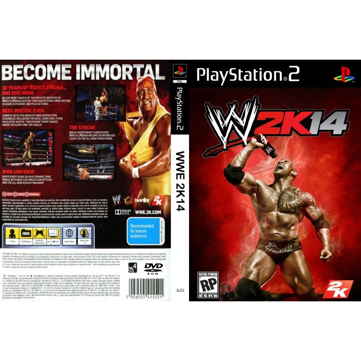 PS2 Game WWE 2k14 (GOLD DISC) | Shopee Malaysia