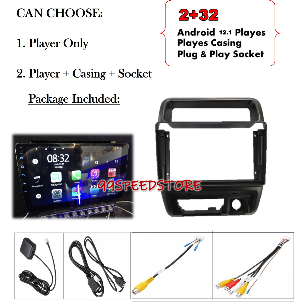 perodua KEMBARA android player 9'' inch PLUG N PLAY with OEM casing ...