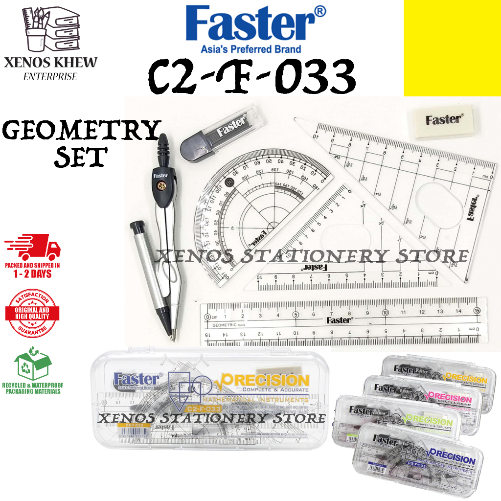 FASTER C2-F-033 MATH. INSTRUMENT 170MM X 70MM X 25MM (READY STOCK ...