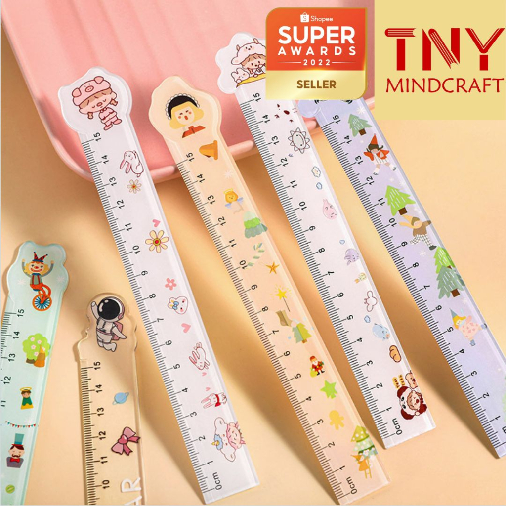 [TNY] Cute Stationary Ruler For kids 15cm / Pembaris lukis stationery ...