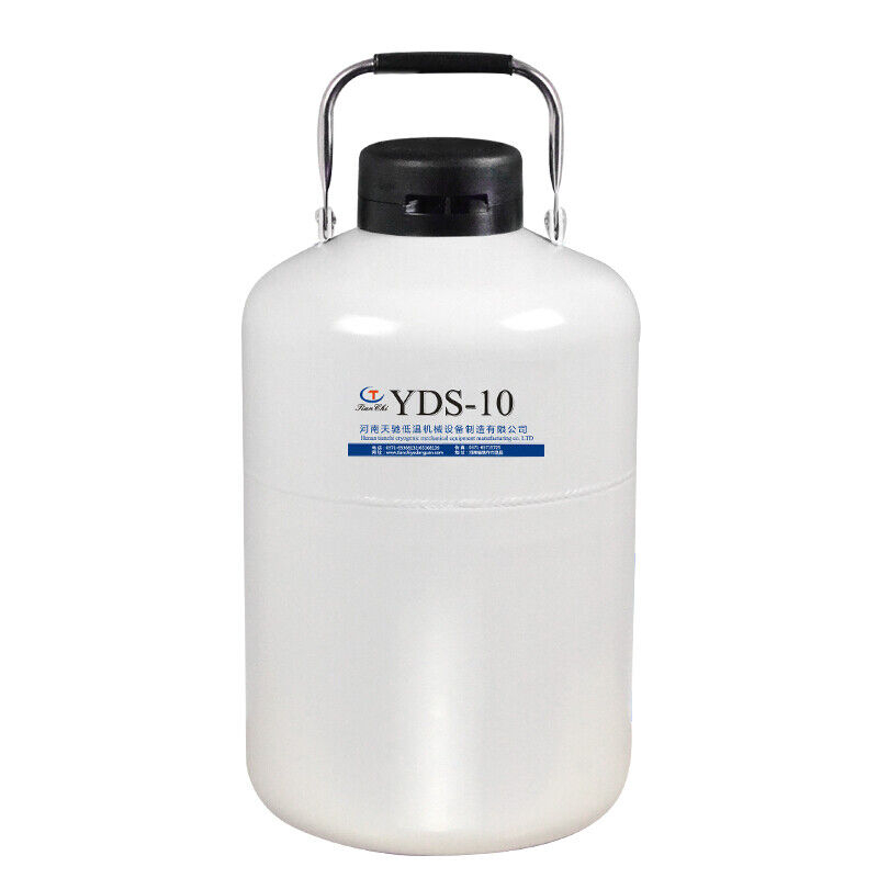 10 L Liquid Nitrogen Tank Cryogenic LN2 Container Dewar with Straps ...