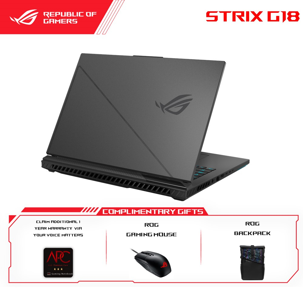 ASUS ROG Strix G18 2023 G814J-VN6051W Gaming Laptop | i9-13980HX | 16GB ...