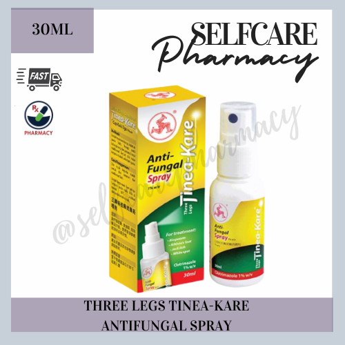 THREE LEGS TINEA-KARE ANTIFUNGAL SPRAY 30ML/CREAM 10G | Shopee Malaysia