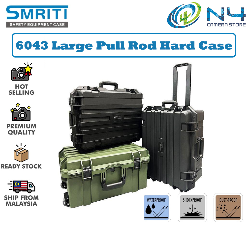 SMRITI 6043 Large Pull Rod Hard Case for Camera and Accessories With ...