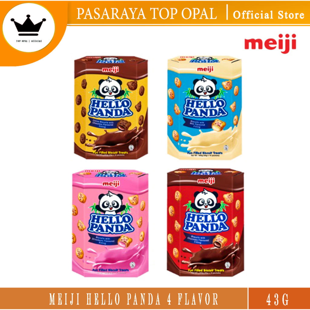 Meiji Hello Panda 4 Flavor (43G) | Shopee Malaysia