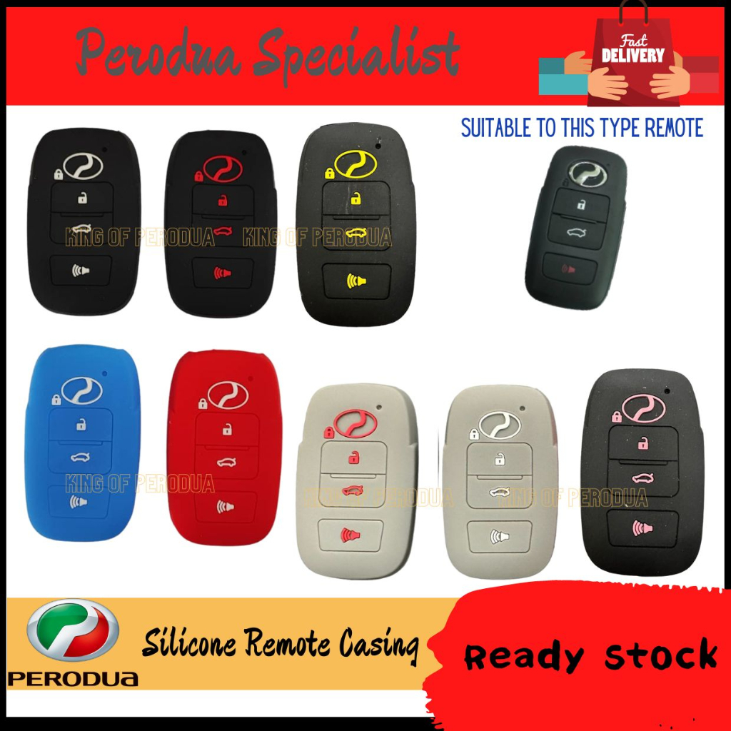 PERODUA MYVI FL 2022/ATIVA/ALZA 2022/AXIA 2023 Silicone Car Keyless ...