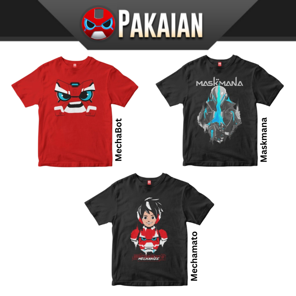 MECHAMATO MECHABOT MASKMANA Official Graphic ADULT T-Shirt | Shopee ...