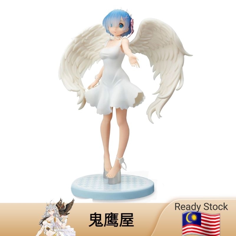(Ready In Malaysia) SEGA Re:Zero Rem Oni Tenshi Ghost Angel Figure ...